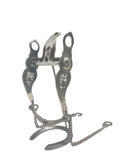 Les Garcia Spade Bit w/Rein Chains – Heritage Horseman Supply